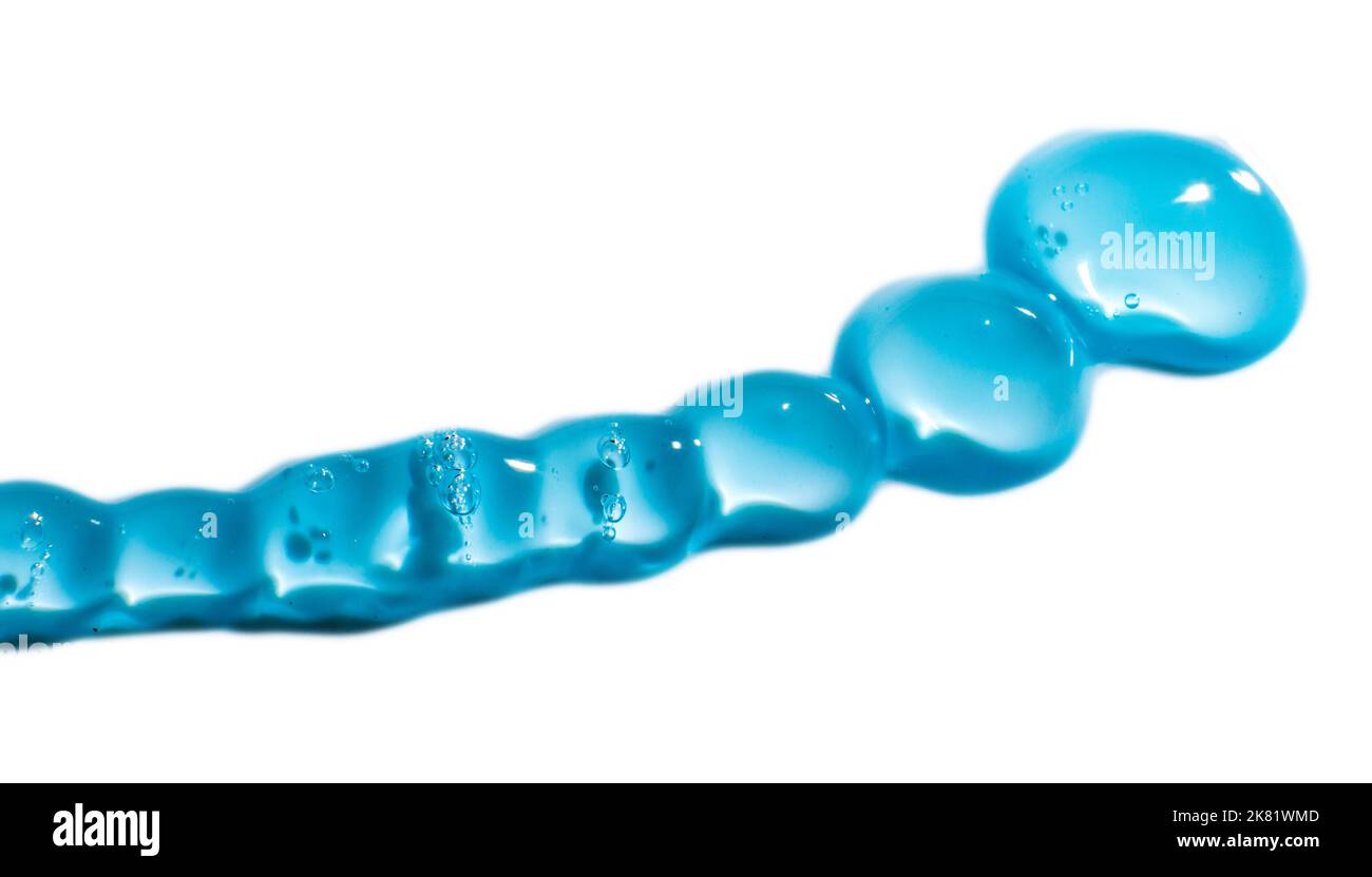 Cosmetic cream transparent liquid gel serum texture with micro bubble ...