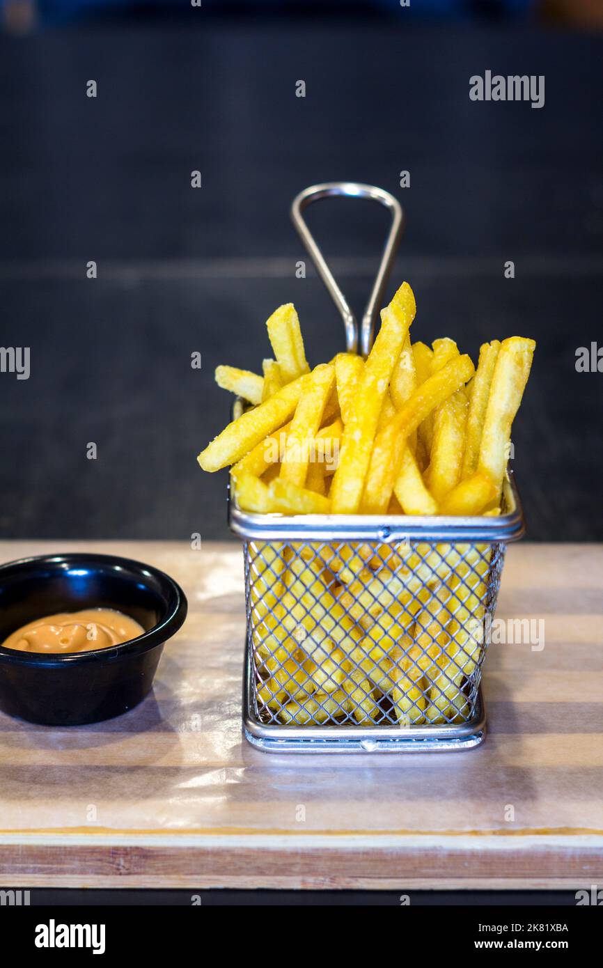 Fries cafe hi-res stock photography and images - Alamy