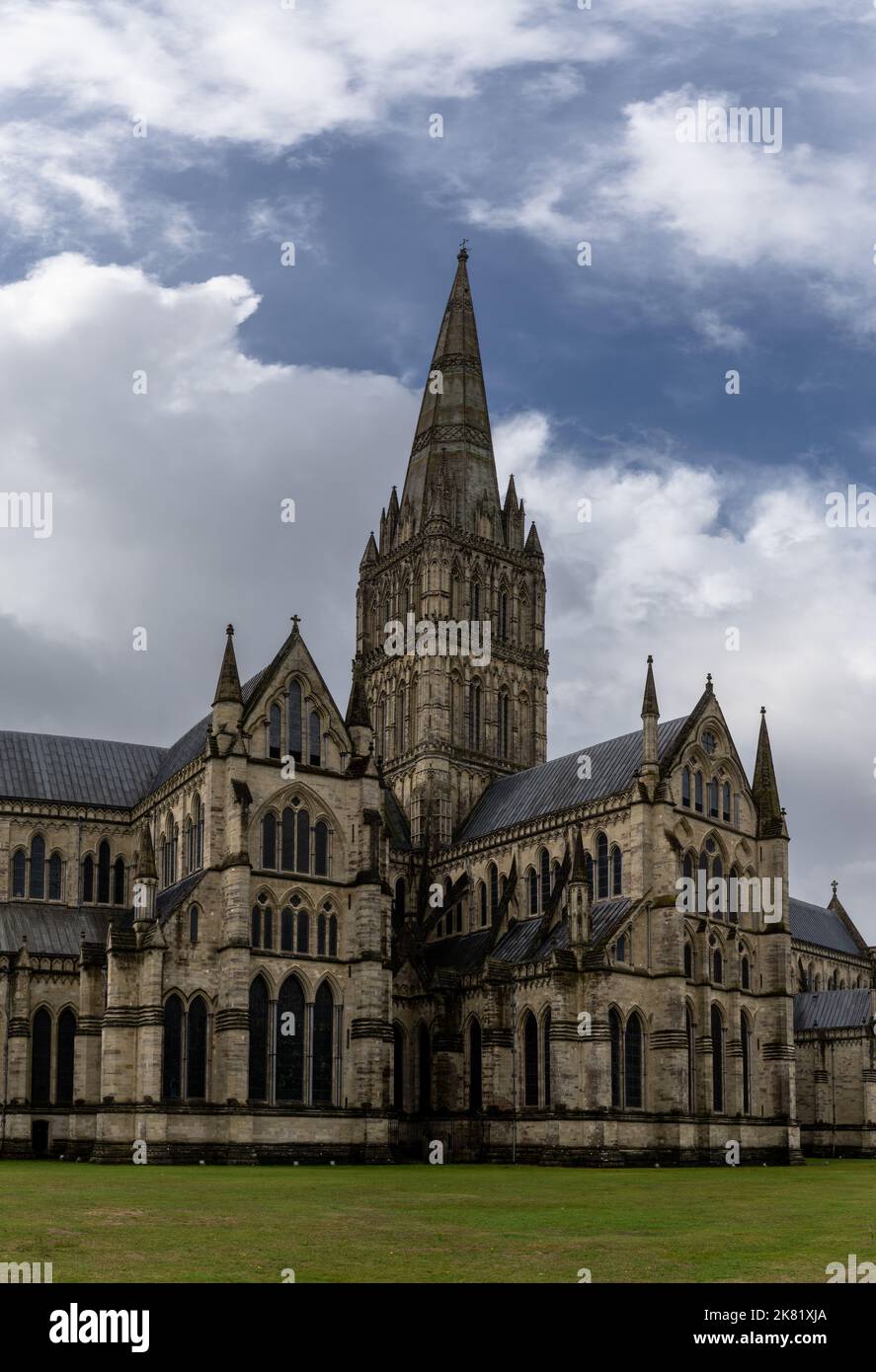Salisbury, United Kingdom - 8 September, 2022: vertical view of the ...