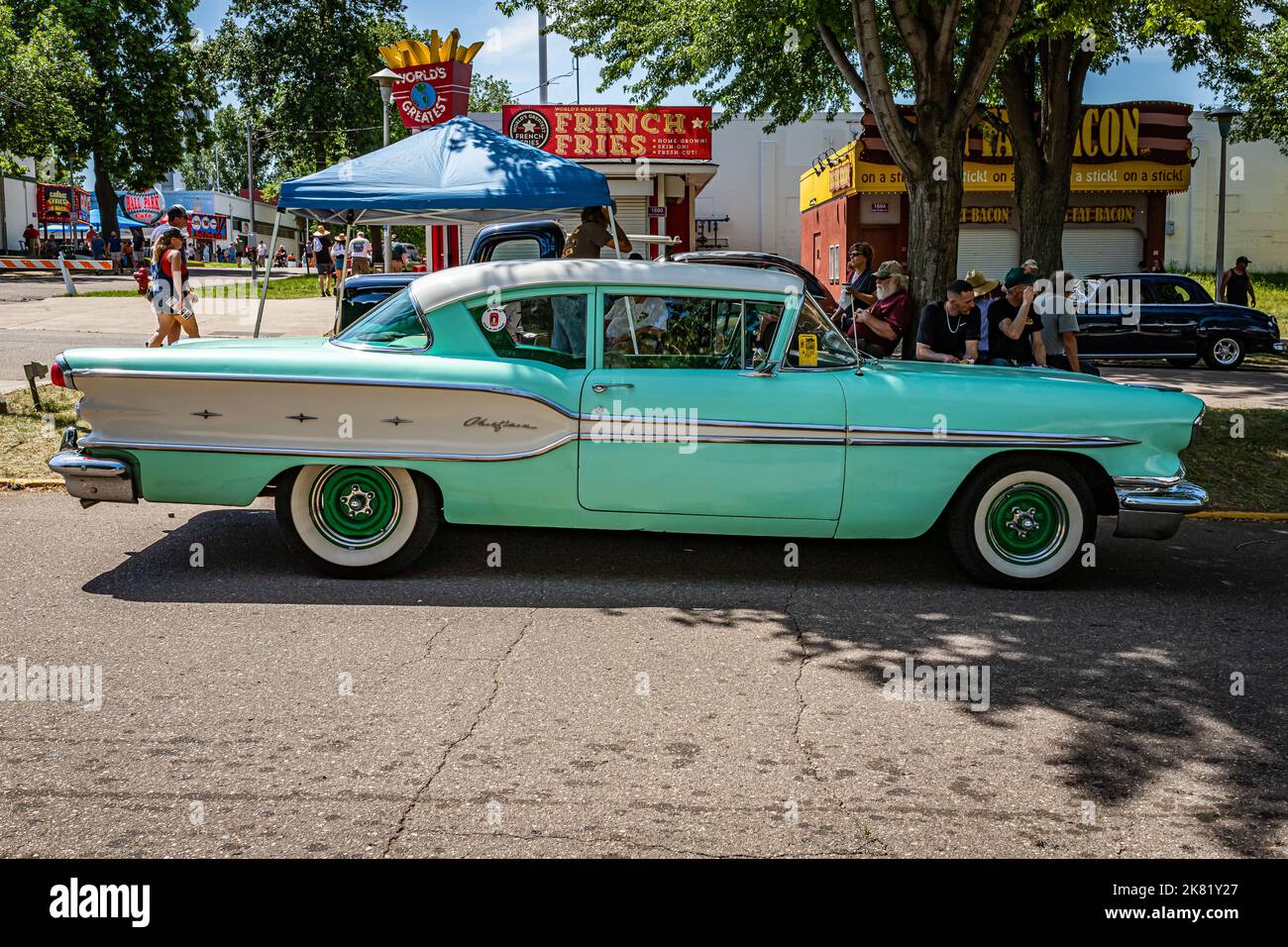 Falcon Heights, MN - June 19, 2022: High perspective side view of a ...