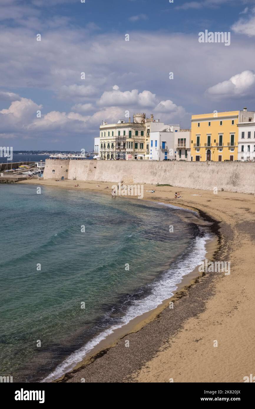Italy, region of Apulia: Gallipoli; Purita Beach Stock Photo - Alamy