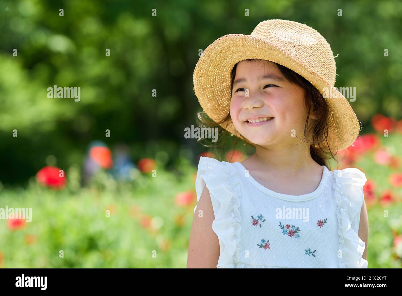 Japanese kid in a city park Stock Photo - Alamy