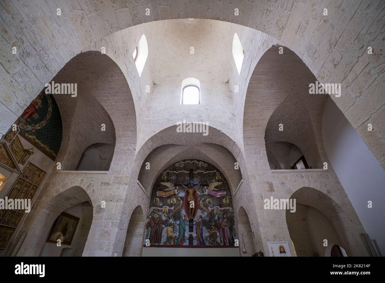 Italy, region of Apulia: Alberobello. Church near the Trulli of ...
