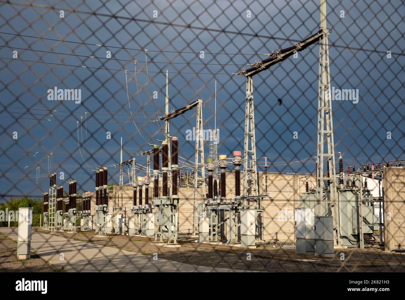 Electric switch yard hi-res stock photography and images - Alamy