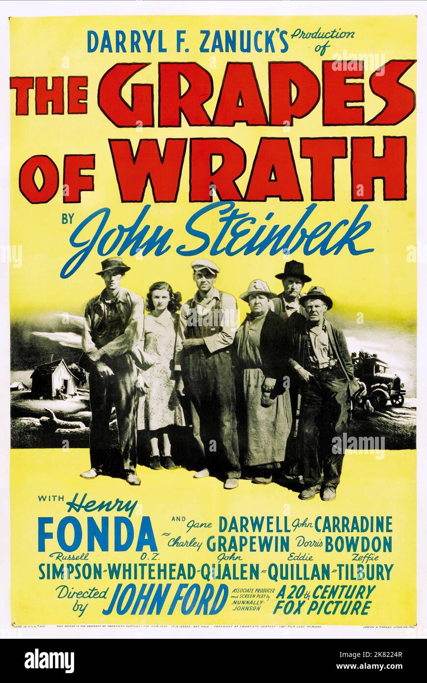 Grapes of wrath movie poster hi-res stock photography and images - Alamy