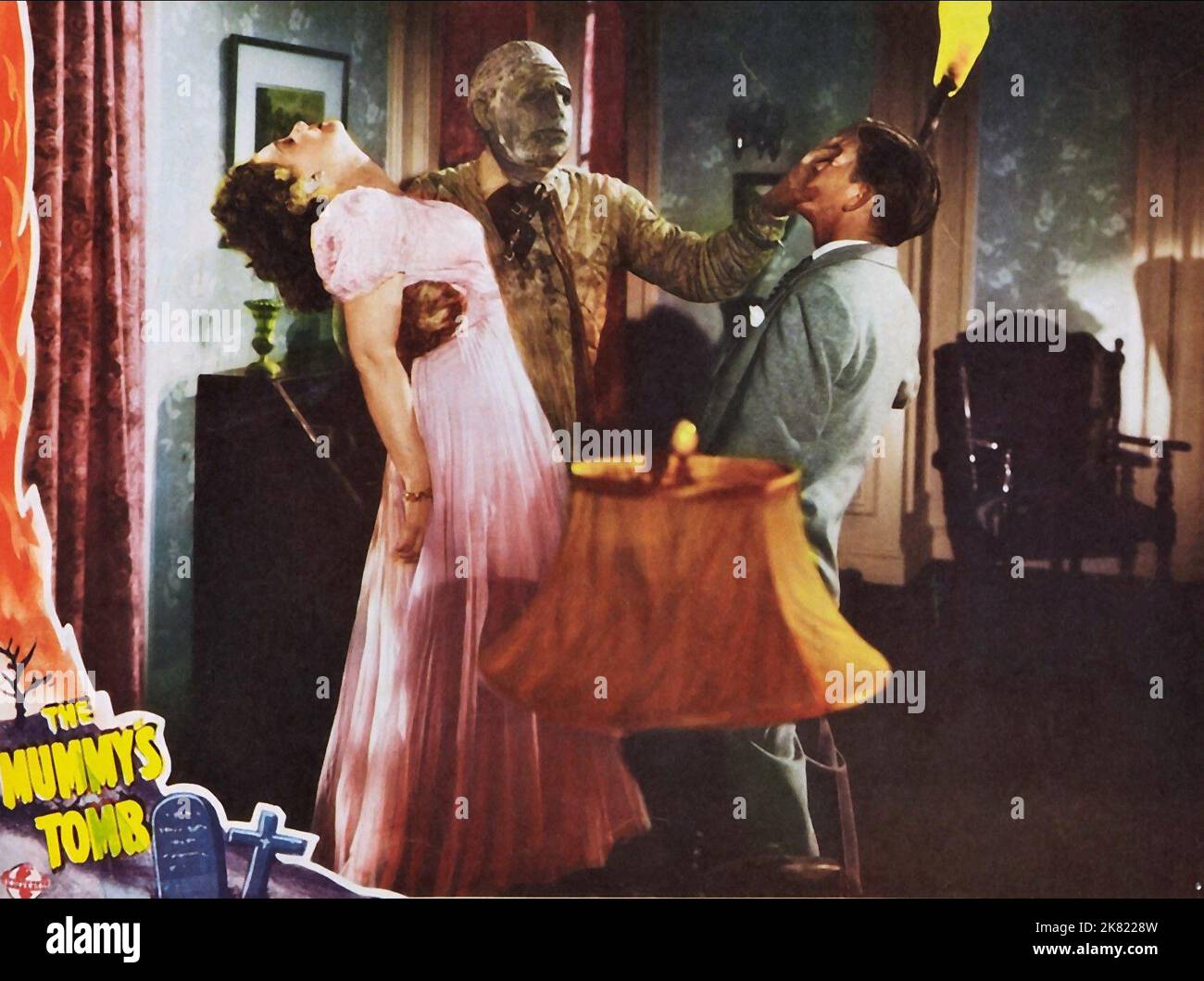Elyse Knox, Lon Chaney Jr. & John Hubbard Film: The Mummy'S Tomb (USA ...
