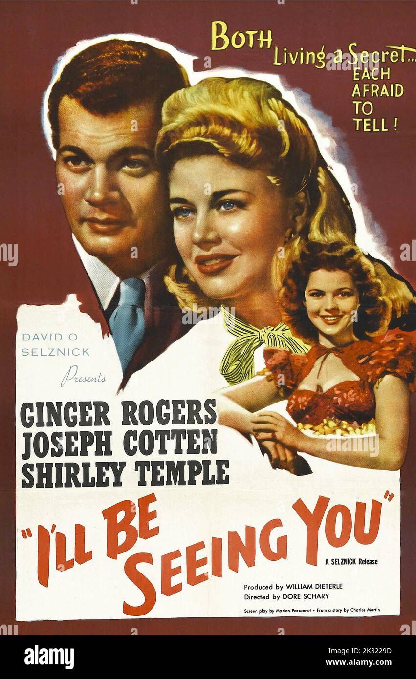 Movie Poster Film: I'Ll Be Seeing You (1947) Director: William Dieterle ...
