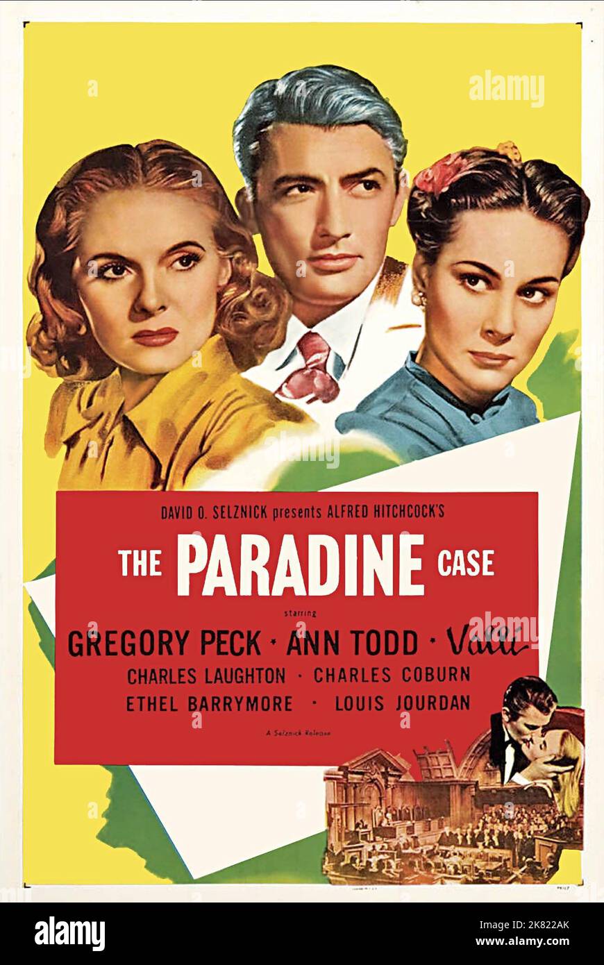 Ann Todd, Gregory Peck & Alida Valli Film: The Paradine Chase (1946 ...