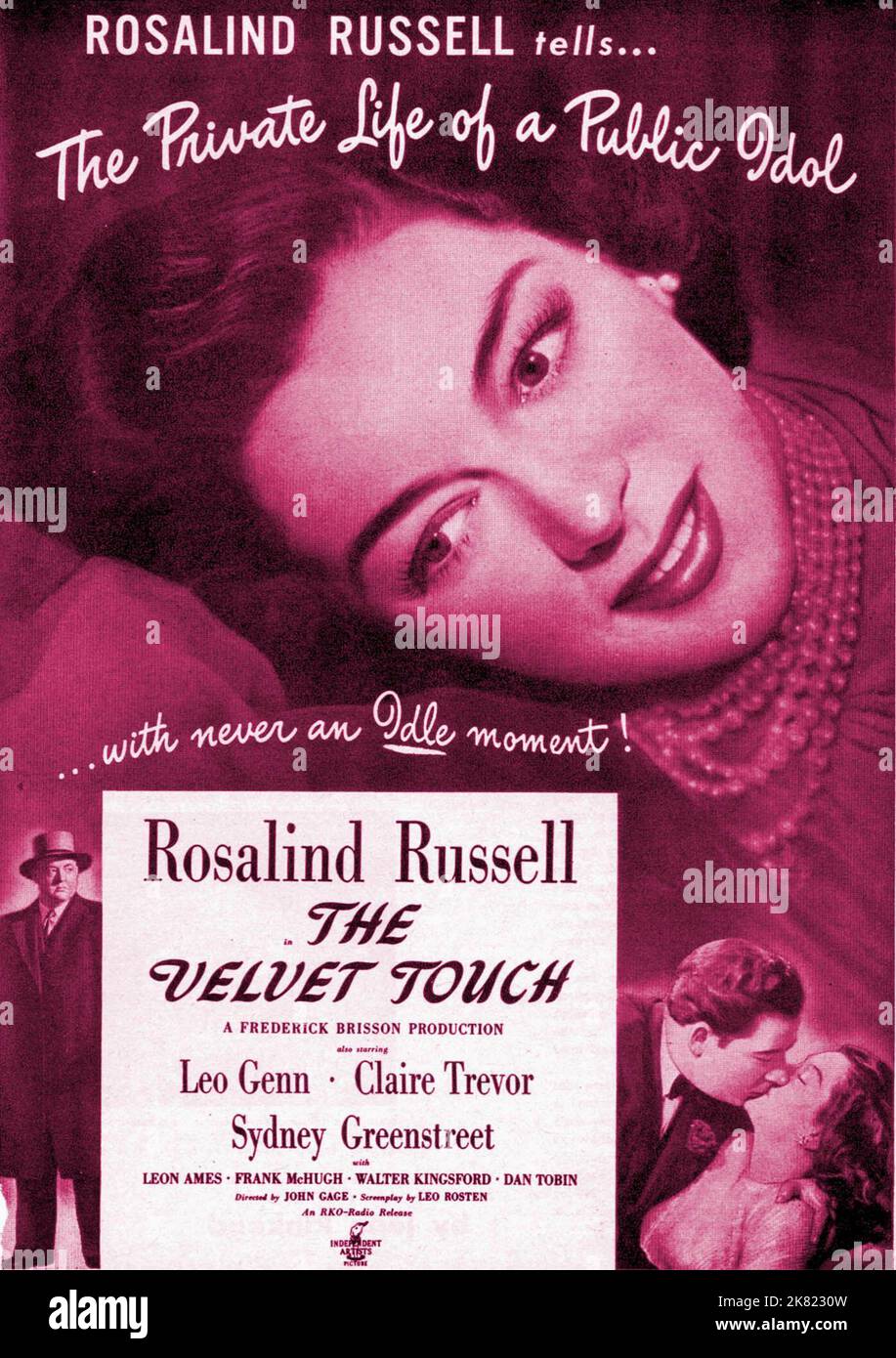 Rosalind Russell Film Poster Film The Velvet Touch (1947) Director ...