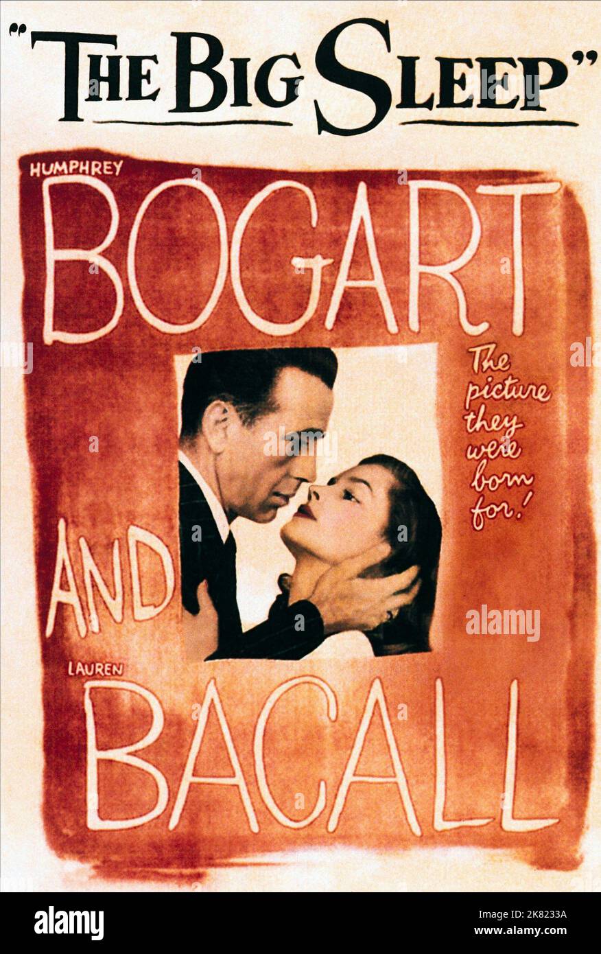 Humphrey Bogart & Lauren Bacall Poster Film: The Big Sleep (USA 1946 ...