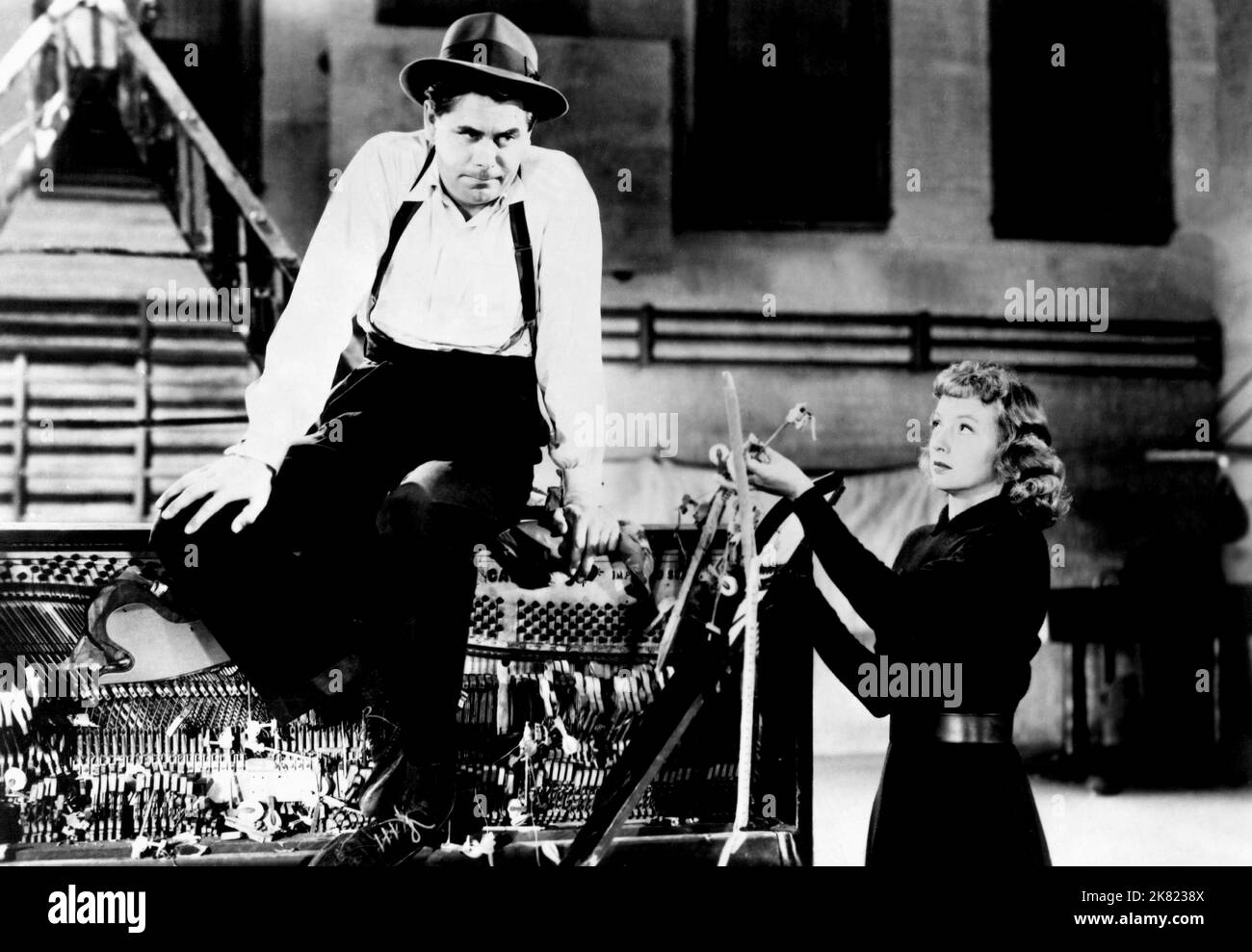 Glenn Ford & Evelyn Keyes Film The House Of Settlement; Mr. Soft Touch ...
