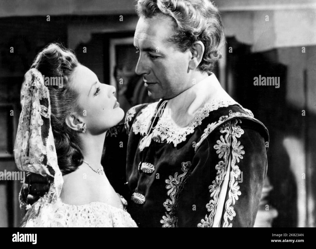Maureen O'Hara & Paul Henreid Film The Spanish Main (USA 1945 ...