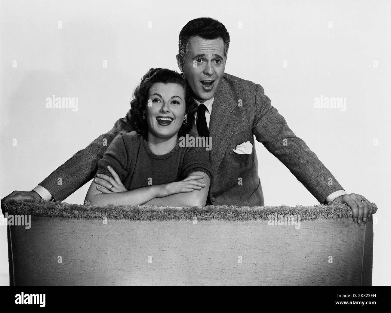 Barbara Hale & Larry Parks Film Jolson Sings Again (1949) Characters: Ellen Clark & Al Jolson ...