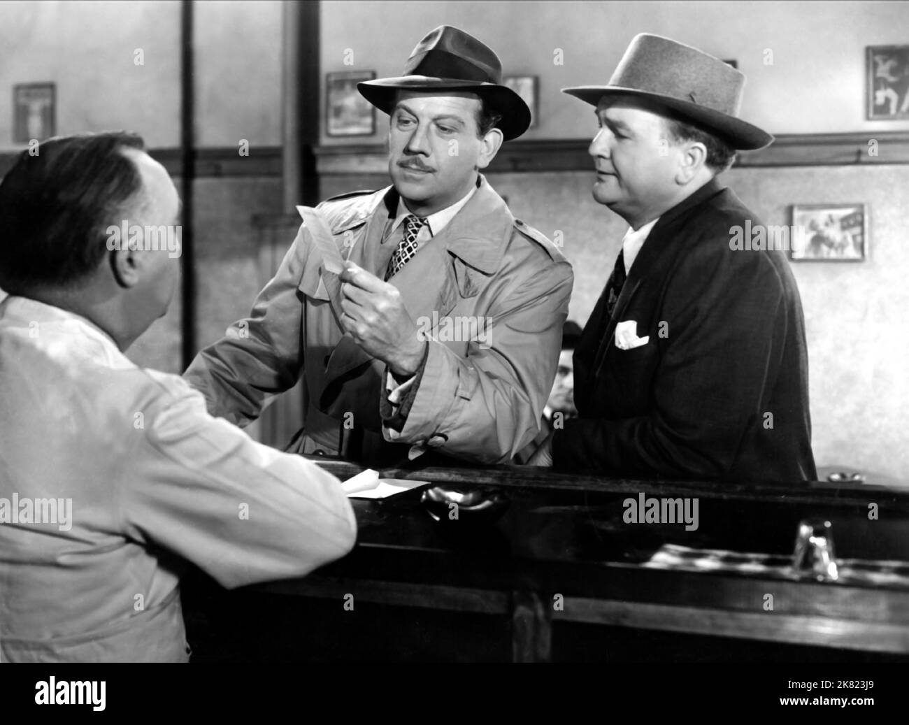 Melvyn Douglas & Charles Cane Film The Guilt Of Janet Ames (1944 ...