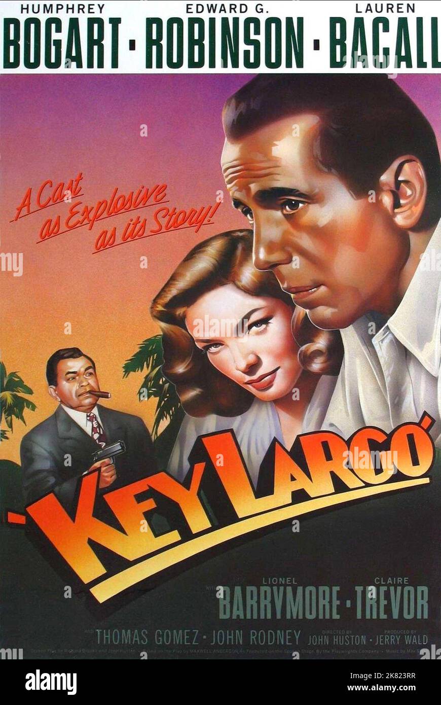 Edward G. Robinson, Humphrey Bogart & Lauren Bacall Poster Film: Key ...
