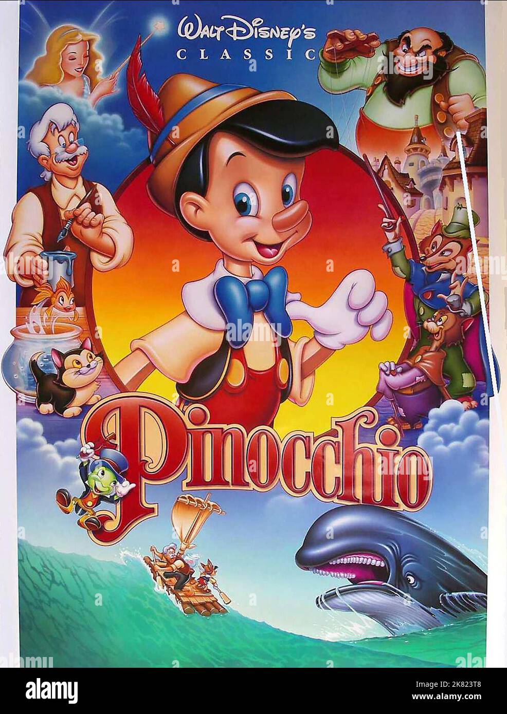Movie Poster Film Pinocchio (USA 1940) Director: Hamilton Luske, Ben ...
