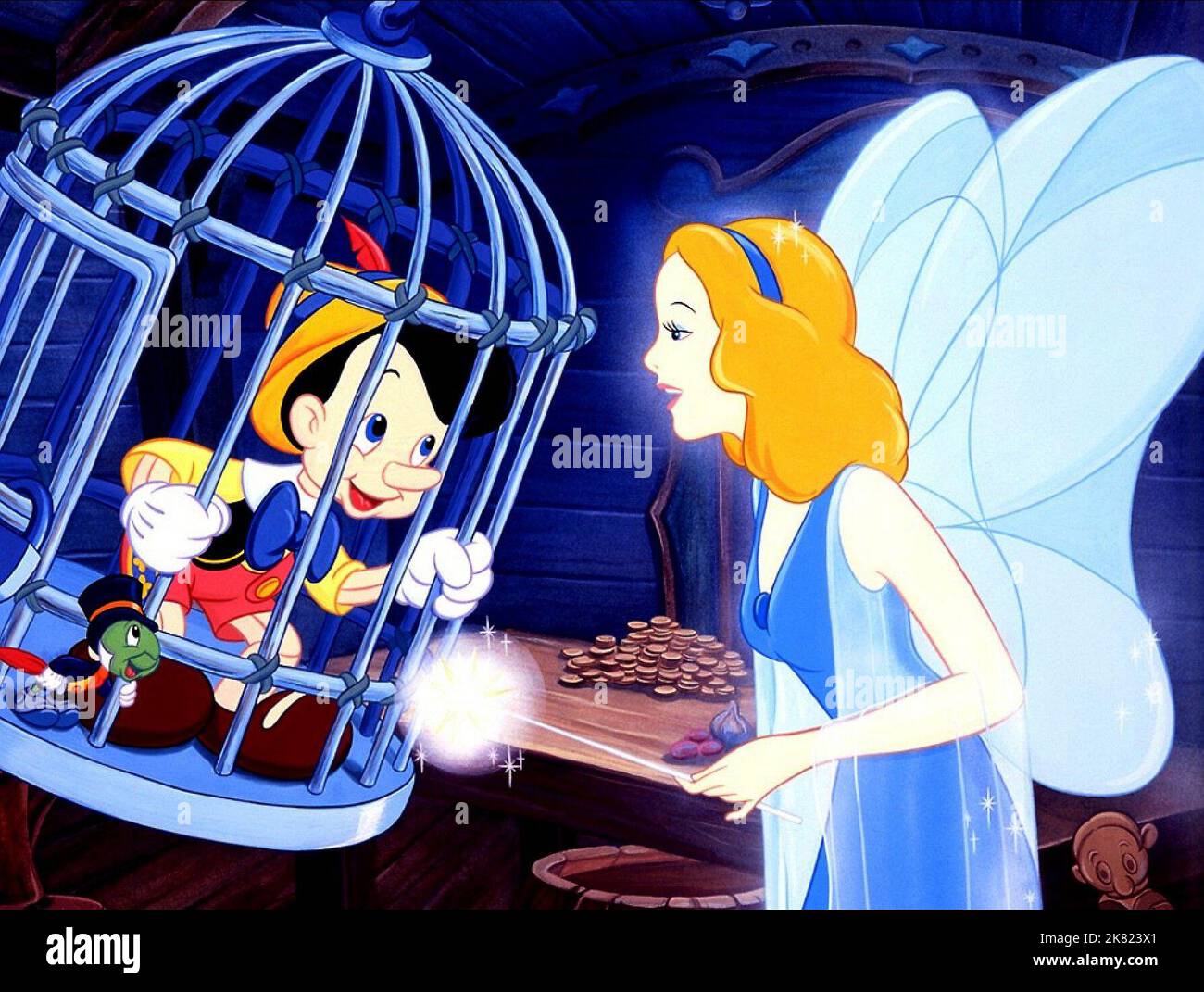 Jiminy Cricket, Pinocchio & The Blue Fairy Film Pinocchio (USA 1940 ...