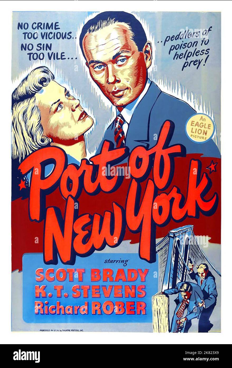 Film Poster Film: Port Of New York (1947) Director: Laslo Benedek 28 ...