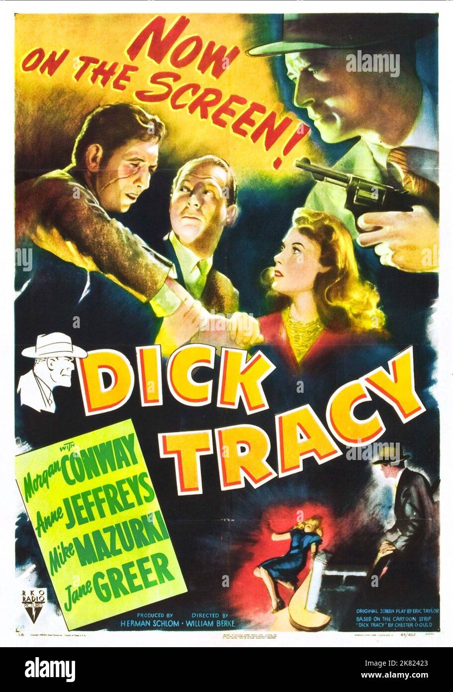 Morgan Conway Movie Poster Film: Dick Tracy; Splitface (USA 1945 ...
