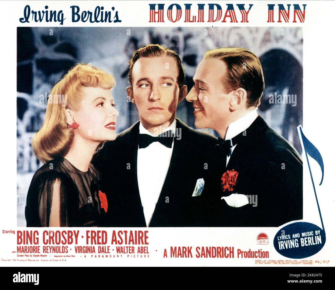 Marjorie Reynolds, Bing Crosby & Fred Astaire Poster Film: Holiday Inn ...