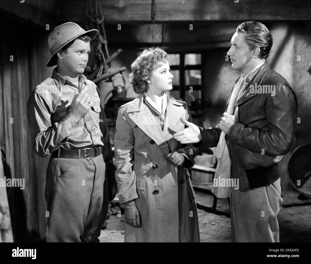 Barry Nelson, Laraine Day & Stuart Crawford Film A Yank On The Burma ...