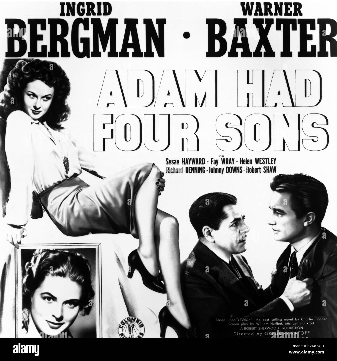 Movie Poster Film Adam Had Four Sons (USA 1941) Director: Gregory ...