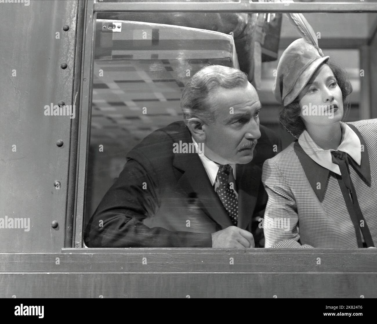 Paul Lukas & Merle Oberon Film Berlin Express (USA 1948) Characters: Dr. Bernhardt, Lucienne ...
