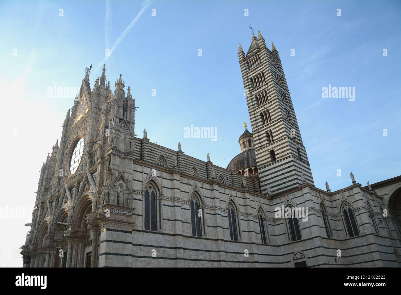 The cathedral of Siena Santa Maria Assunta is built in the Italian ...