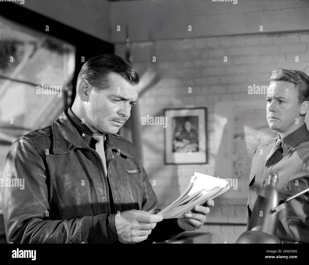 Clark Gable & Van Johnson Film Command Decision (1948) Characters: Brig. Gen. K.C. 'Casey ...