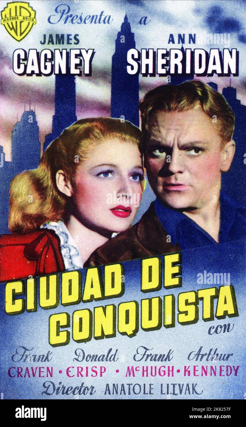 Ann Sheridan & James Cagney Film City For Conquest (1946) Characters ...