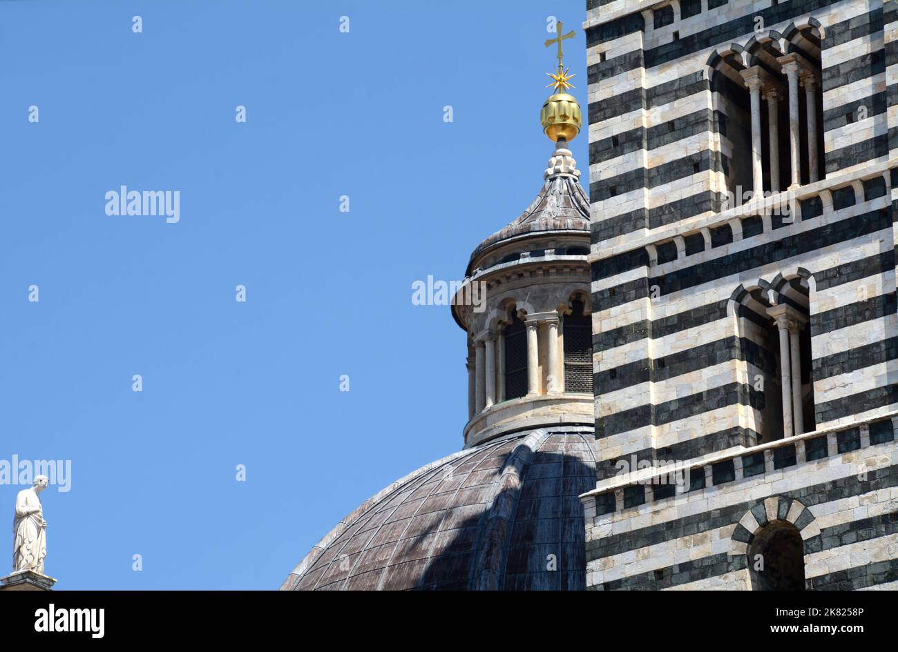 The cathedral of Siena Santa Maria Assunta is built in the Italian ...