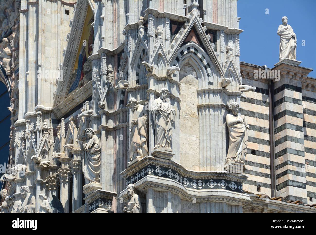 The cathedral of Siena Santa Maria Assunta is built in the Italian ...