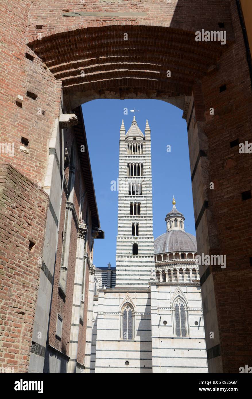 The cathedral of Siena Santa Maria Assunta is built in the Italian ...