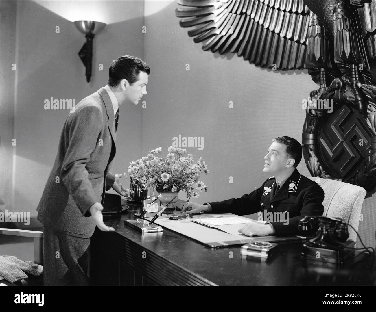 Robert Taylor & Edgar Barrier Film: Escape (USA 1940) Characters: Mark ...