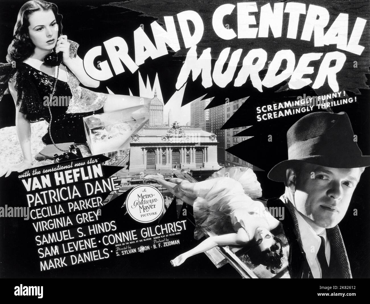 Movie Poster Film Grand Central Murder (1942) Director: S. Sylvan Simon ...