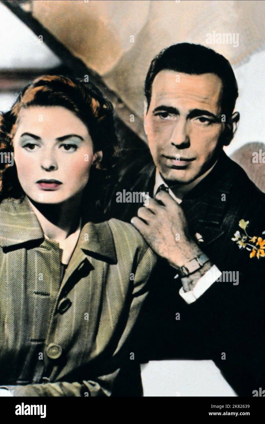 Ingrid Bergman & Humphrey Bogart Film Casablanca (USA 1942) Characters: Ilsa Lund & Rick Blaine ...