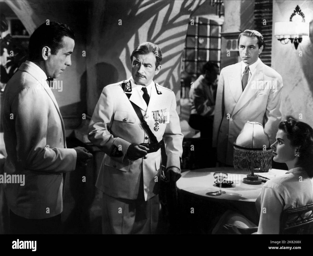 Humphrey Bogart, Claude Rains, Paul Henreid & Ingrid Bergman Film ...