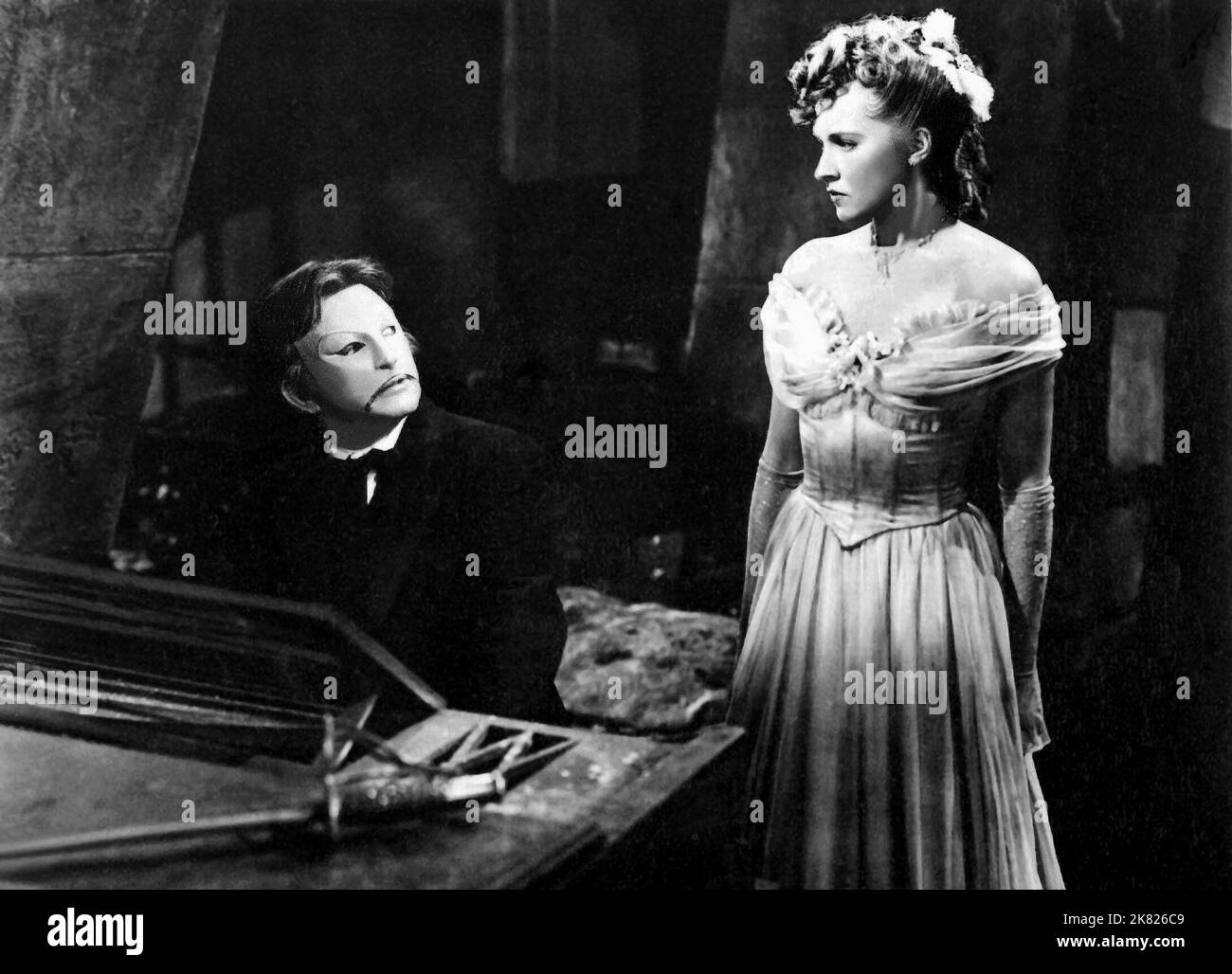 Claude Rains & Susanna Foster Film Phantom Of The Opera (USA 1943 ...