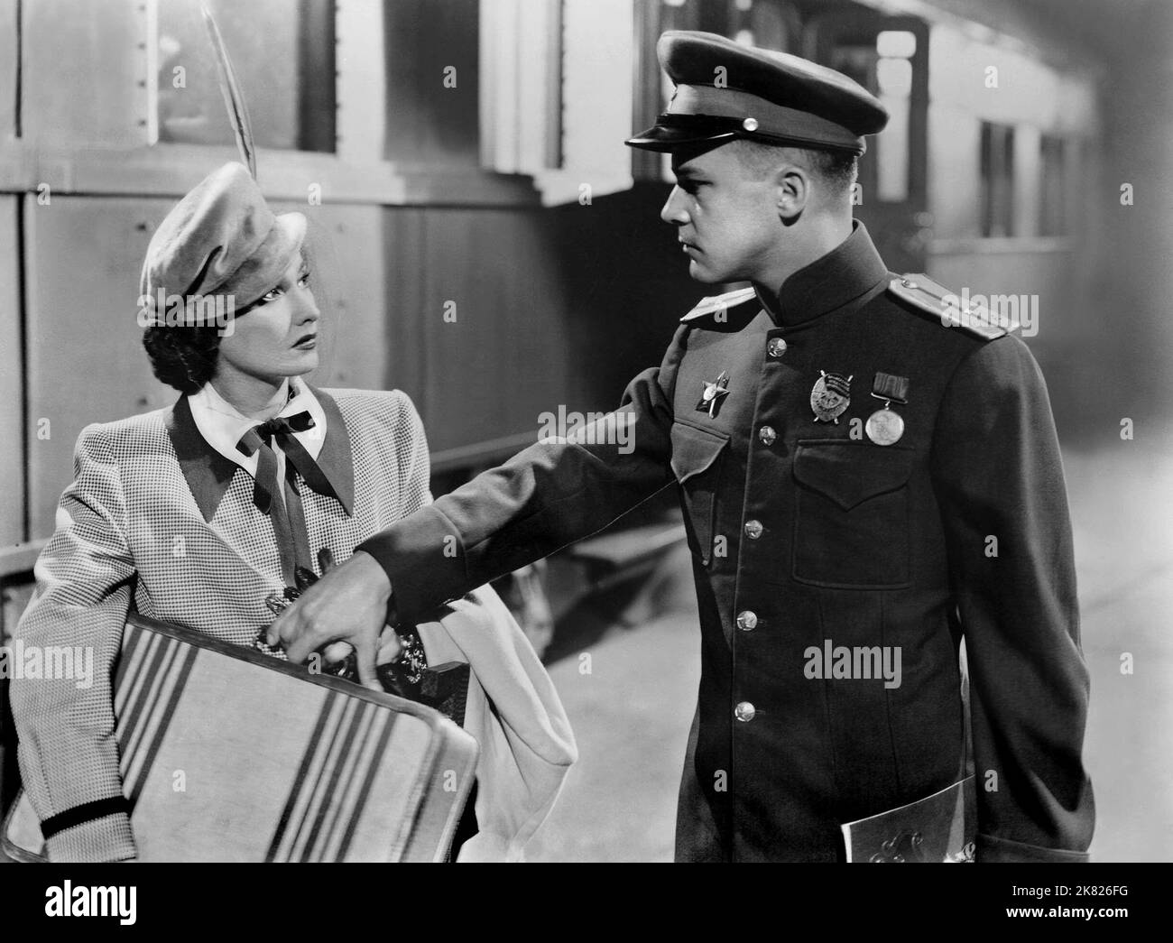 Merle Oberon & Roman Toporow Film: Berlin Express (USA 1948) Characters: Lucienne & Lt. Maxim ...
