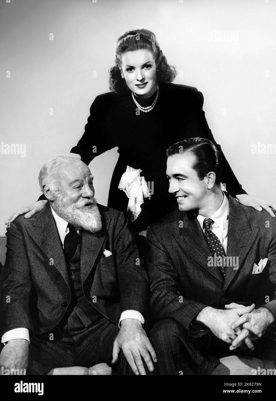 Edmund Gwenn, Maureen O'Hara & John Payne Film: Miracle On 34th Street ...