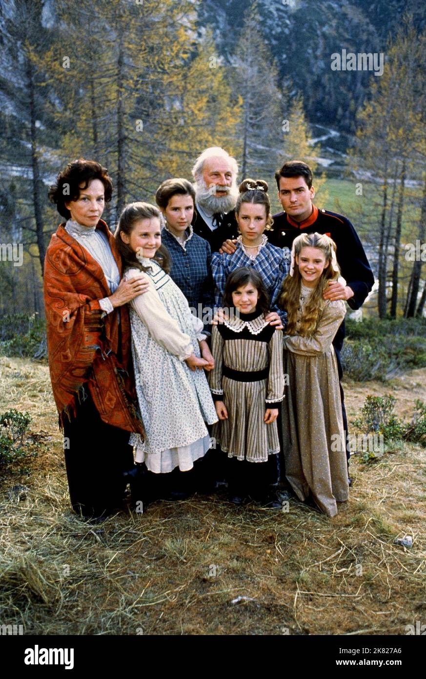 Leslie Caron, Juliette Caton, Jan Rubes & Charlie Sheen Film: Courage ...