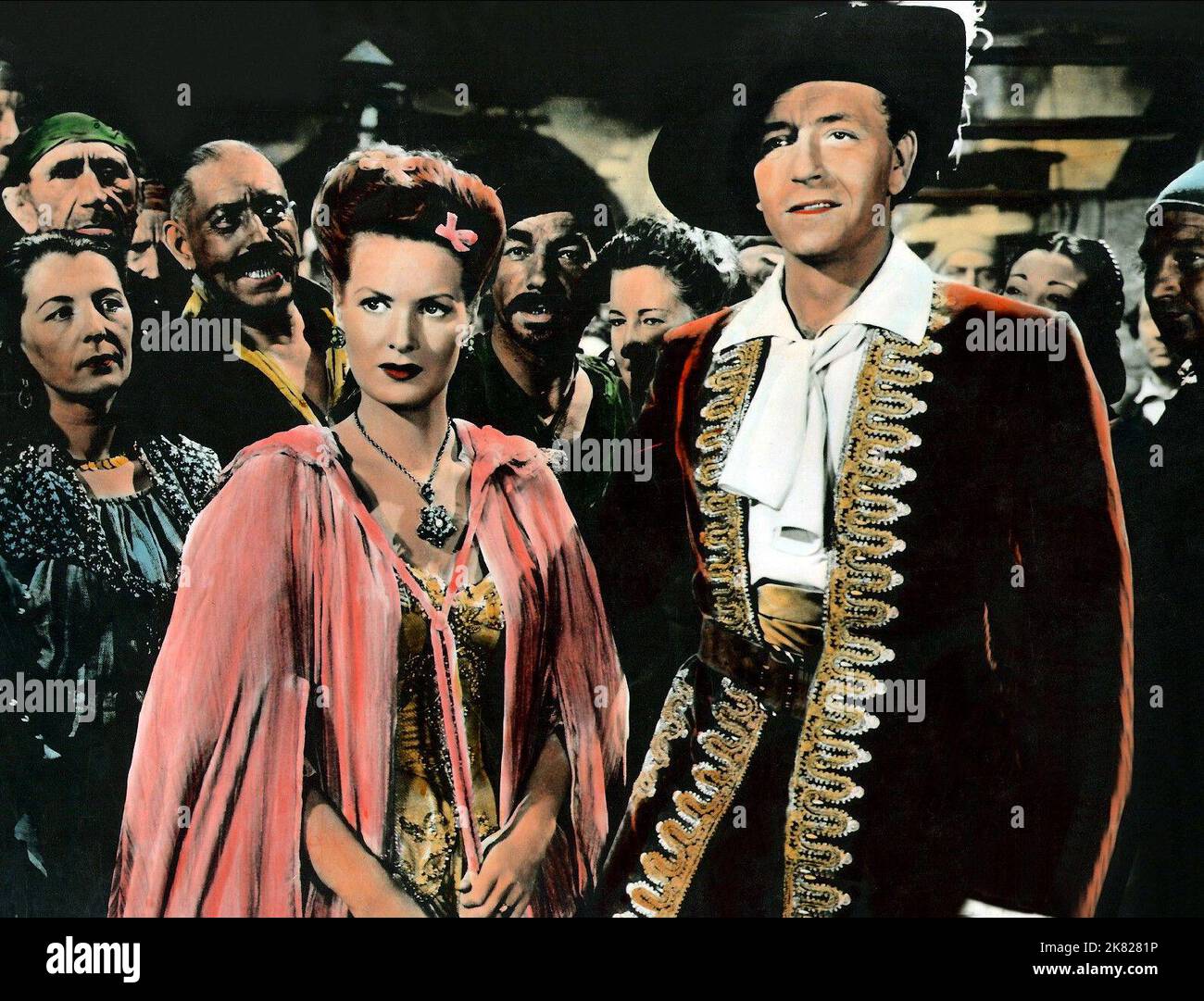 Maureen O'Hara & Paul Henreid Film The Spanish Main (USA 1945 ...