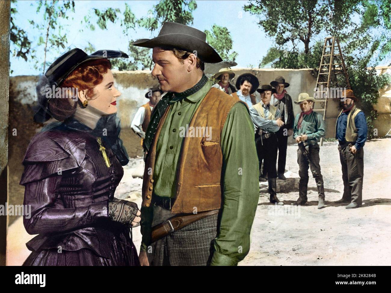 Alexis Smith & Joel Mccrea Film South Of St. Louis (1943) Director: Ray ...