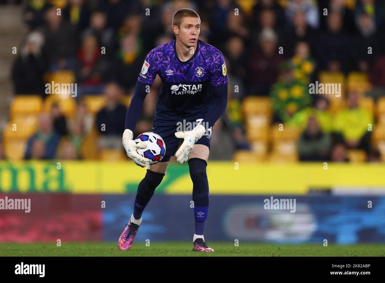 Ethan Horvath of Luton Town - Norwich City v Luton Town, Sky Bet ...