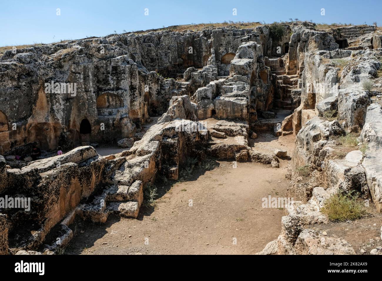 Ruins of ancient Perre, small town of Commagene Kingdomand later ...