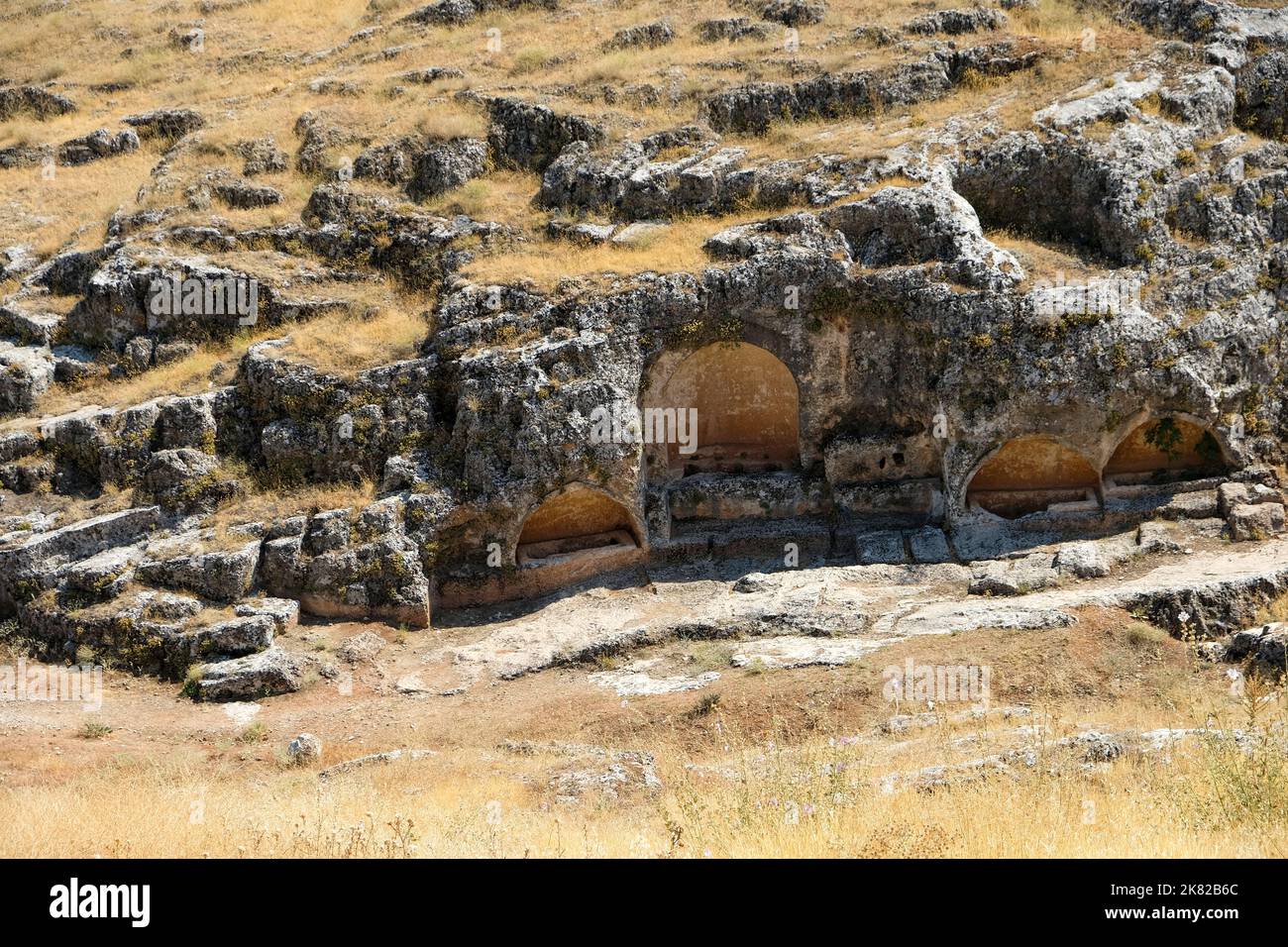 Ruins of ancient Perre, small town of Commagene Kingdomand later ...