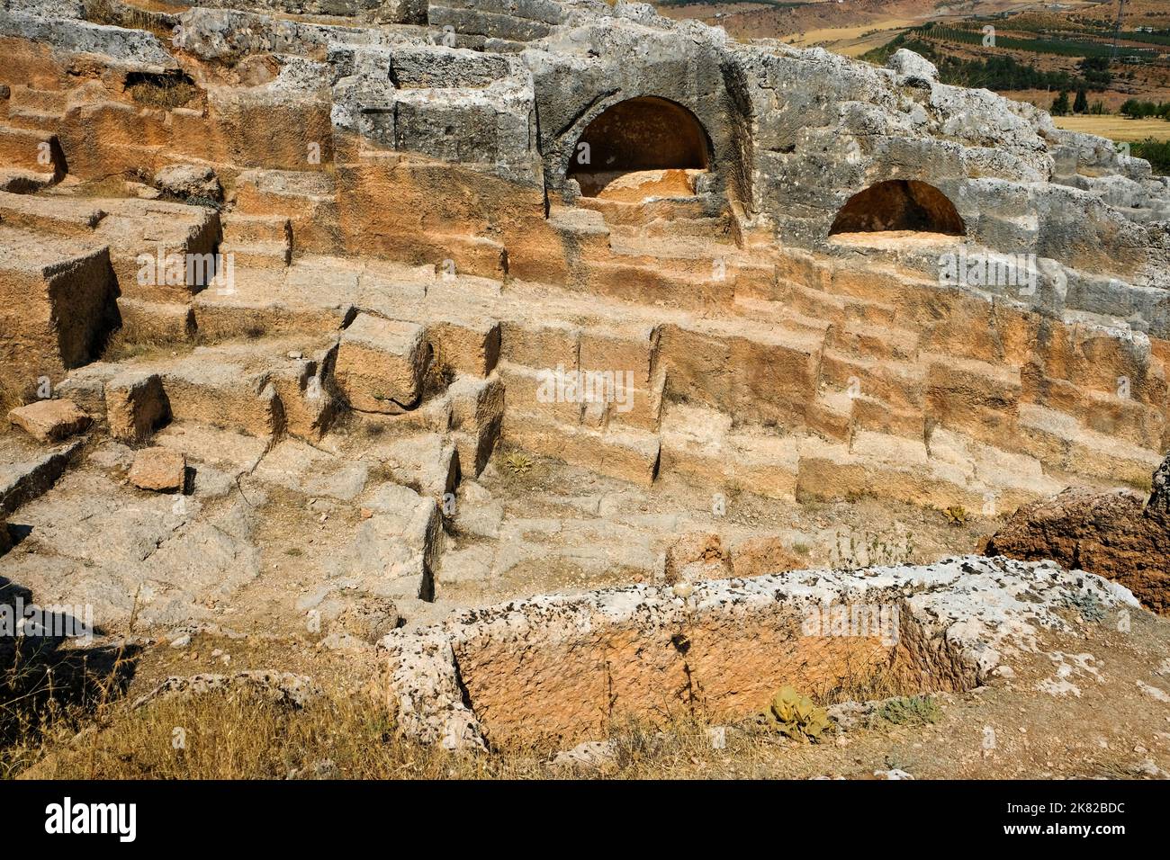 Ruins of ancient Perre, small town of Commagene Kingdomand later ...