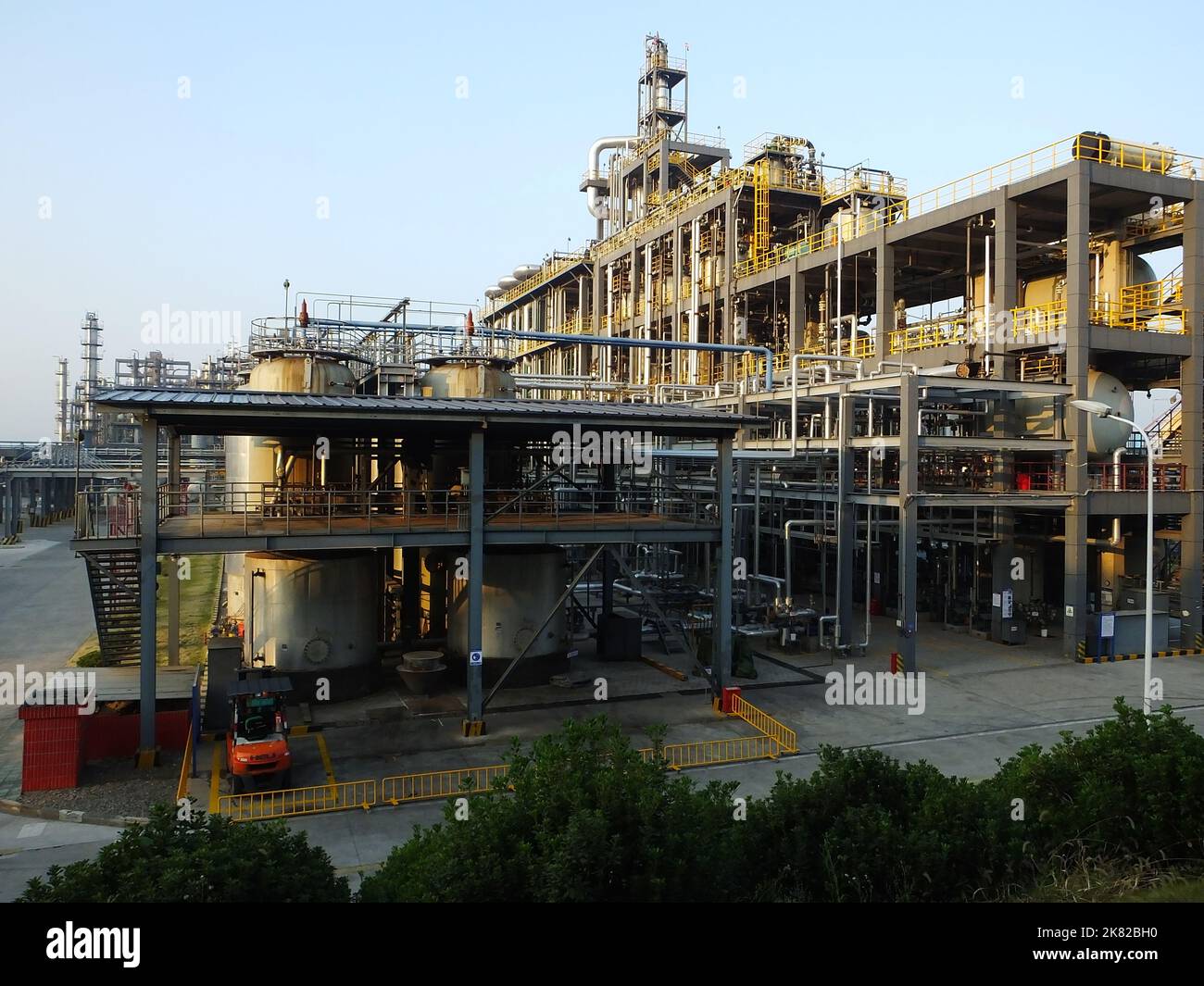 YICHANG, CHINA - OCTOBER 19, 2022 - A production workshop of Xingfa Chemical Group is seen in ...