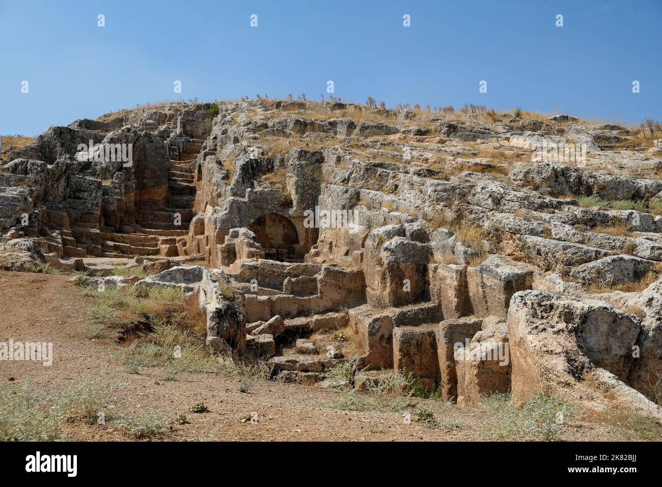 Ruins of ancient Perre, small town of Commagene Kingdomand later ...