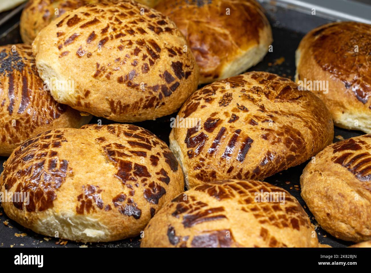 Turkish bagel and pogaca varieties. Bakery products. Traditional ...